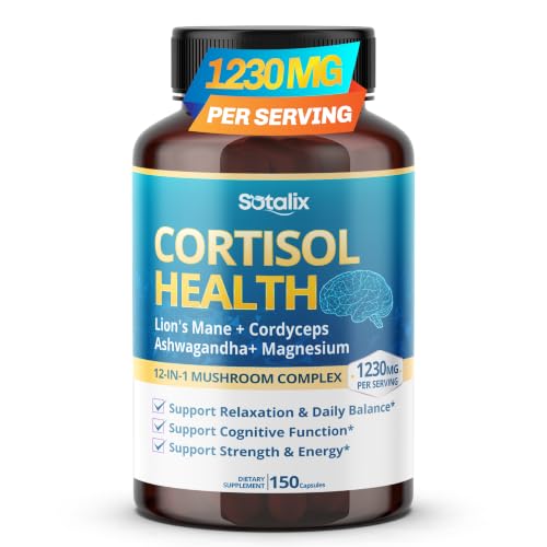 Cortisol health mushrooms for relaxation