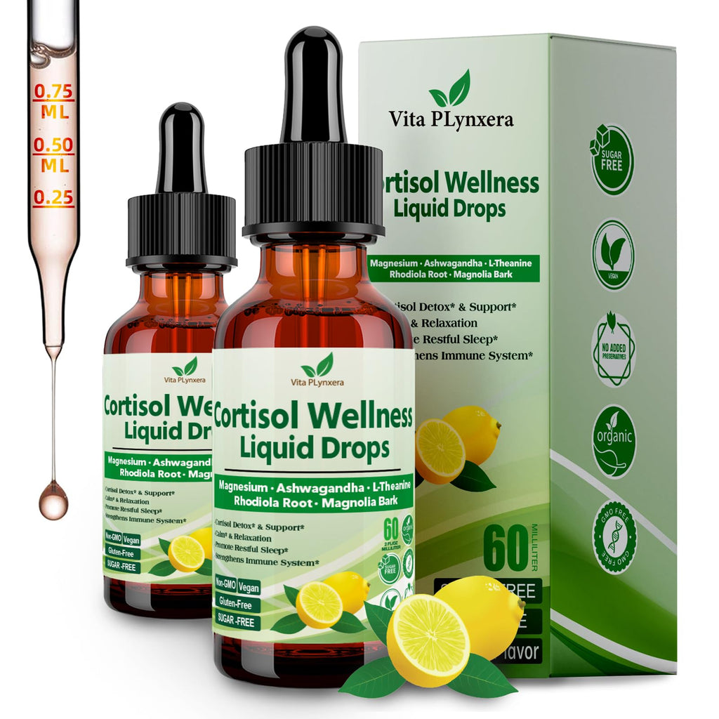 Cortisol liquid drops for stress relief