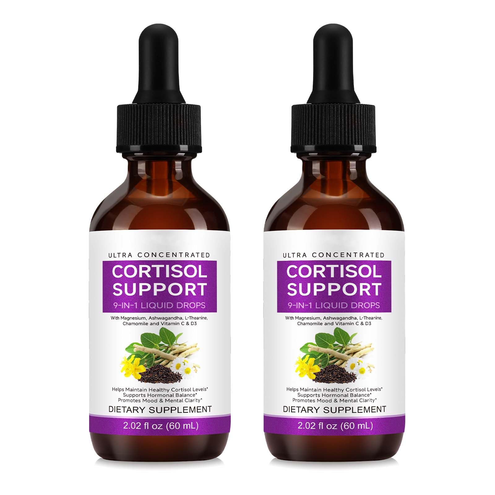 Cortisol liquid drops for stress relief