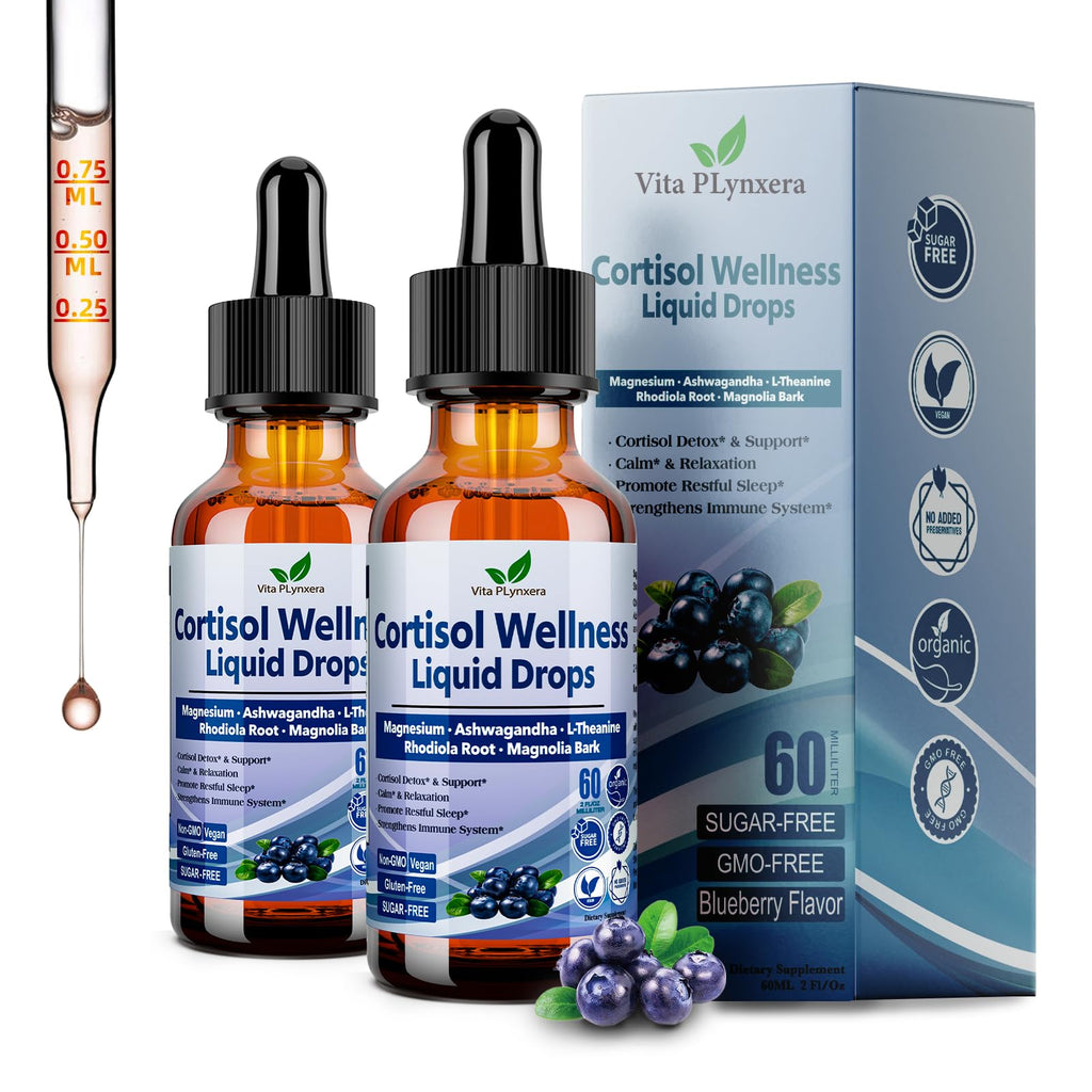Cortisol liquid drops for stress relief