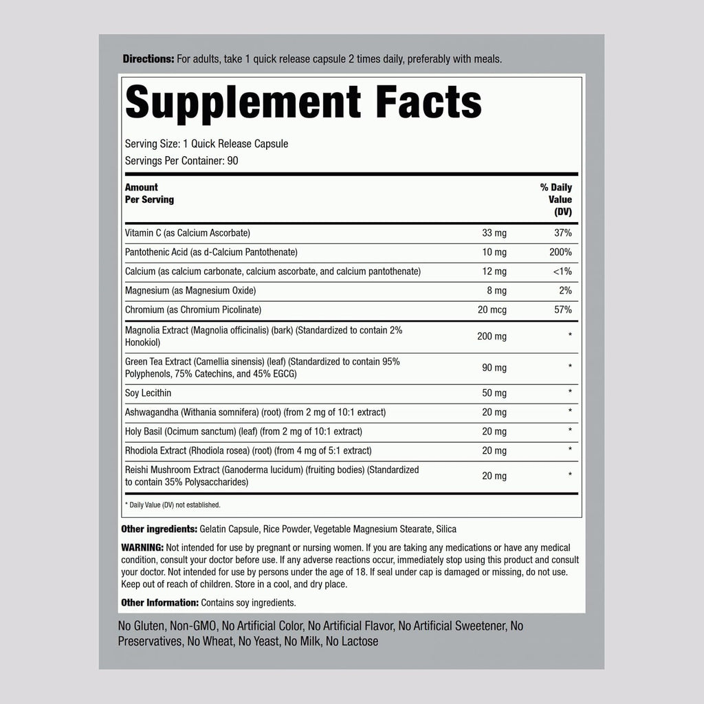 Cortisol Manager capsules for daily wellness
