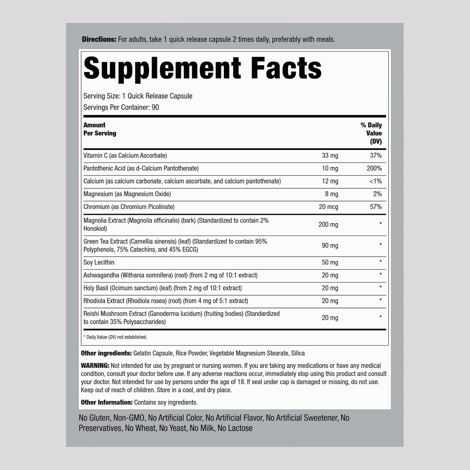 Cortisol Manager capsules for daily wellness