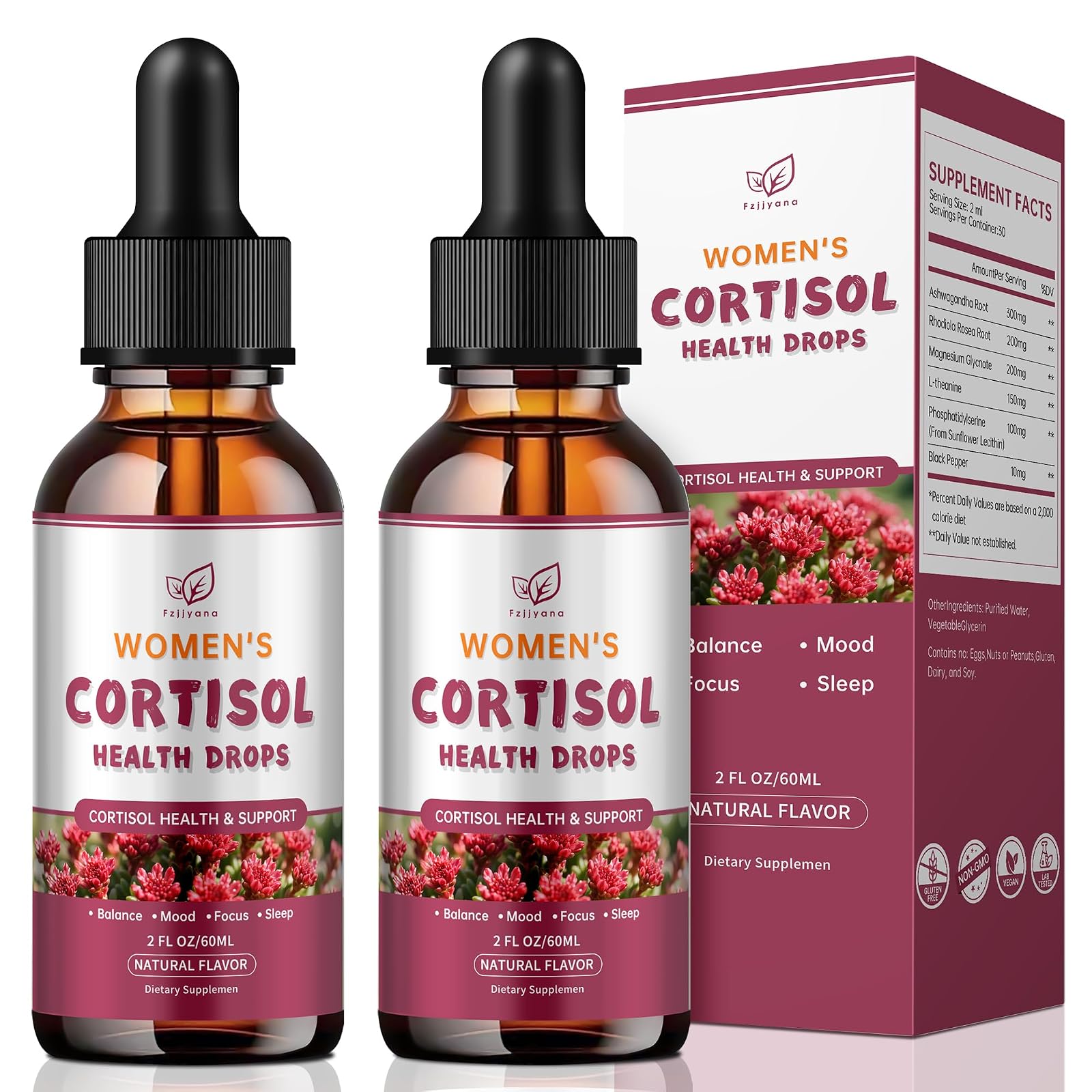 Cortisol Manager liquid drops for stress relief