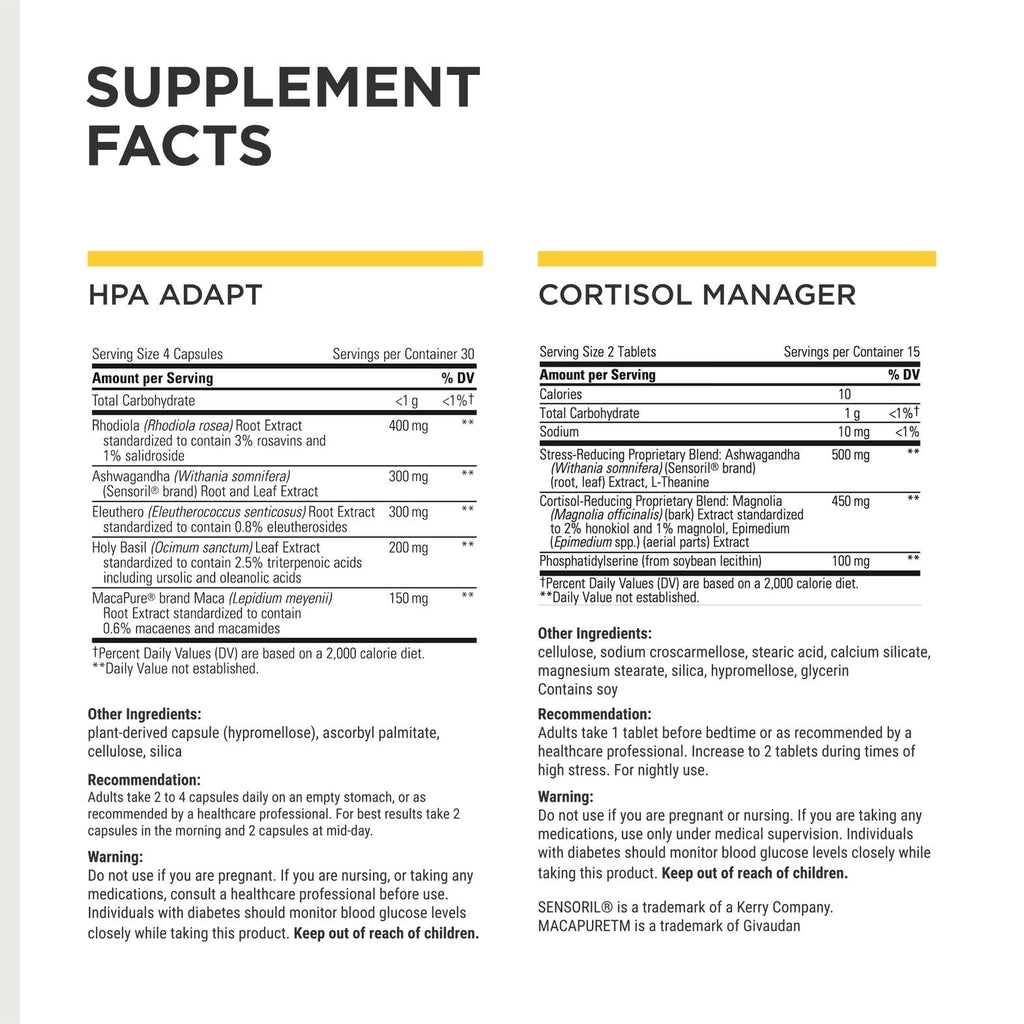 Cortisol Manager multivitamin for men