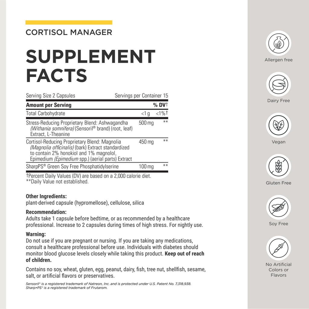 Cortisol Manager multivitamin for women