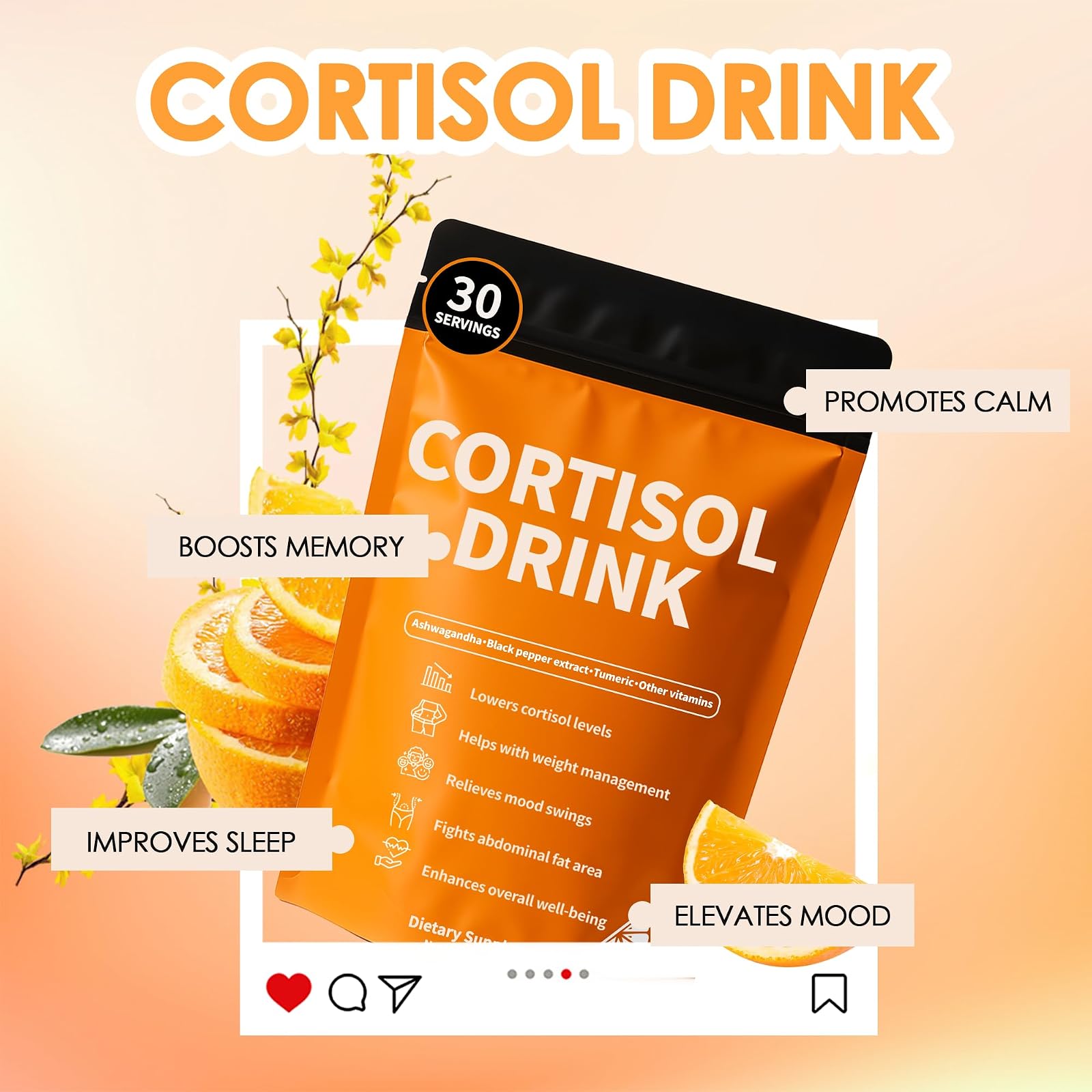 Cortisol multivitamin for mood balance