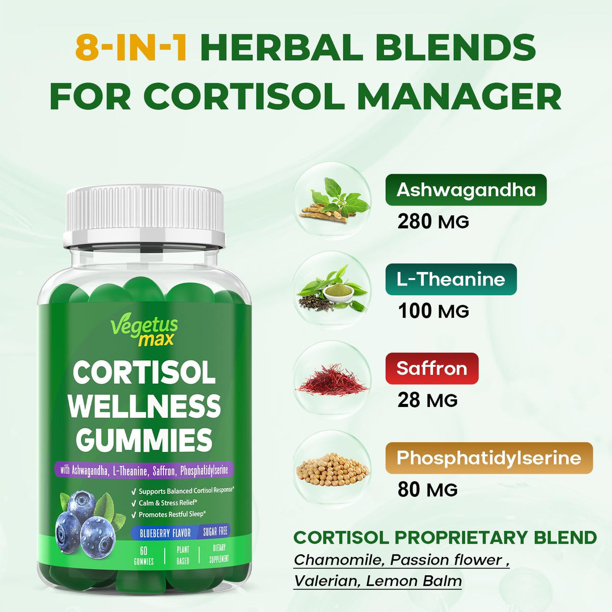 Cortisol multivitamins for daily wellness