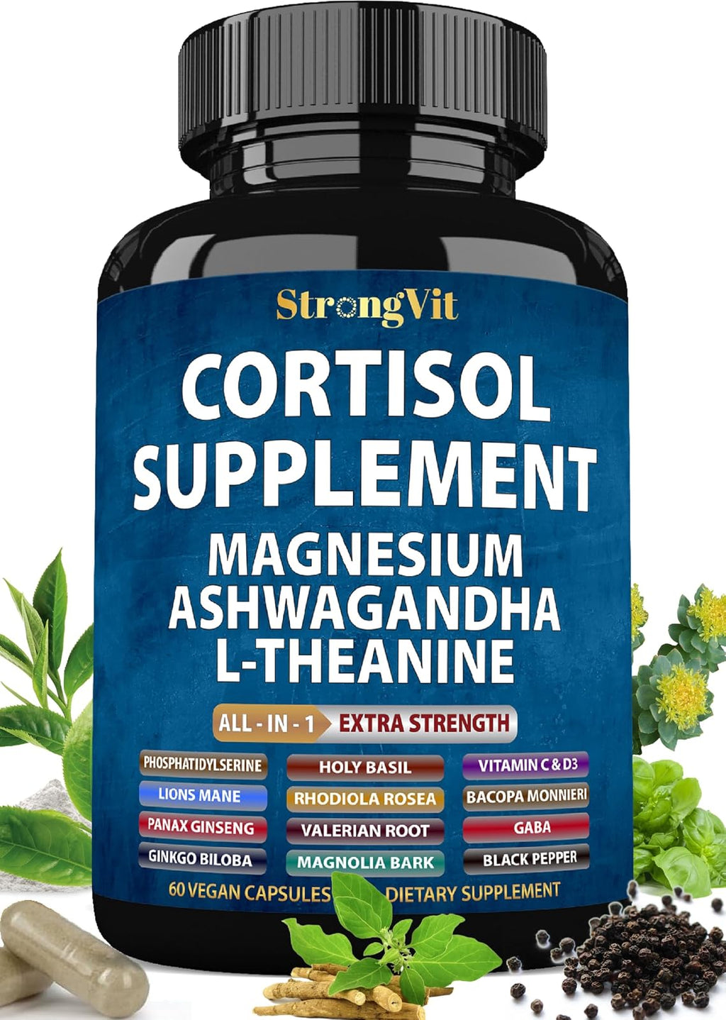 Cortisol multivitamins for stress relief