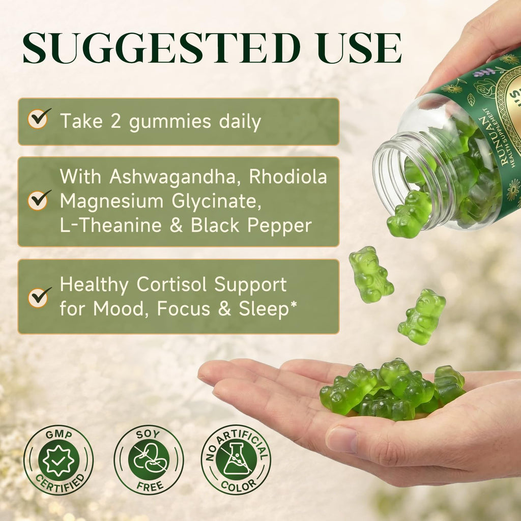 cortisol reducer gummies for better sleep