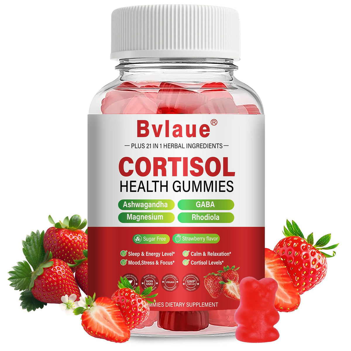 Cortisol reducer gummies for stress relief