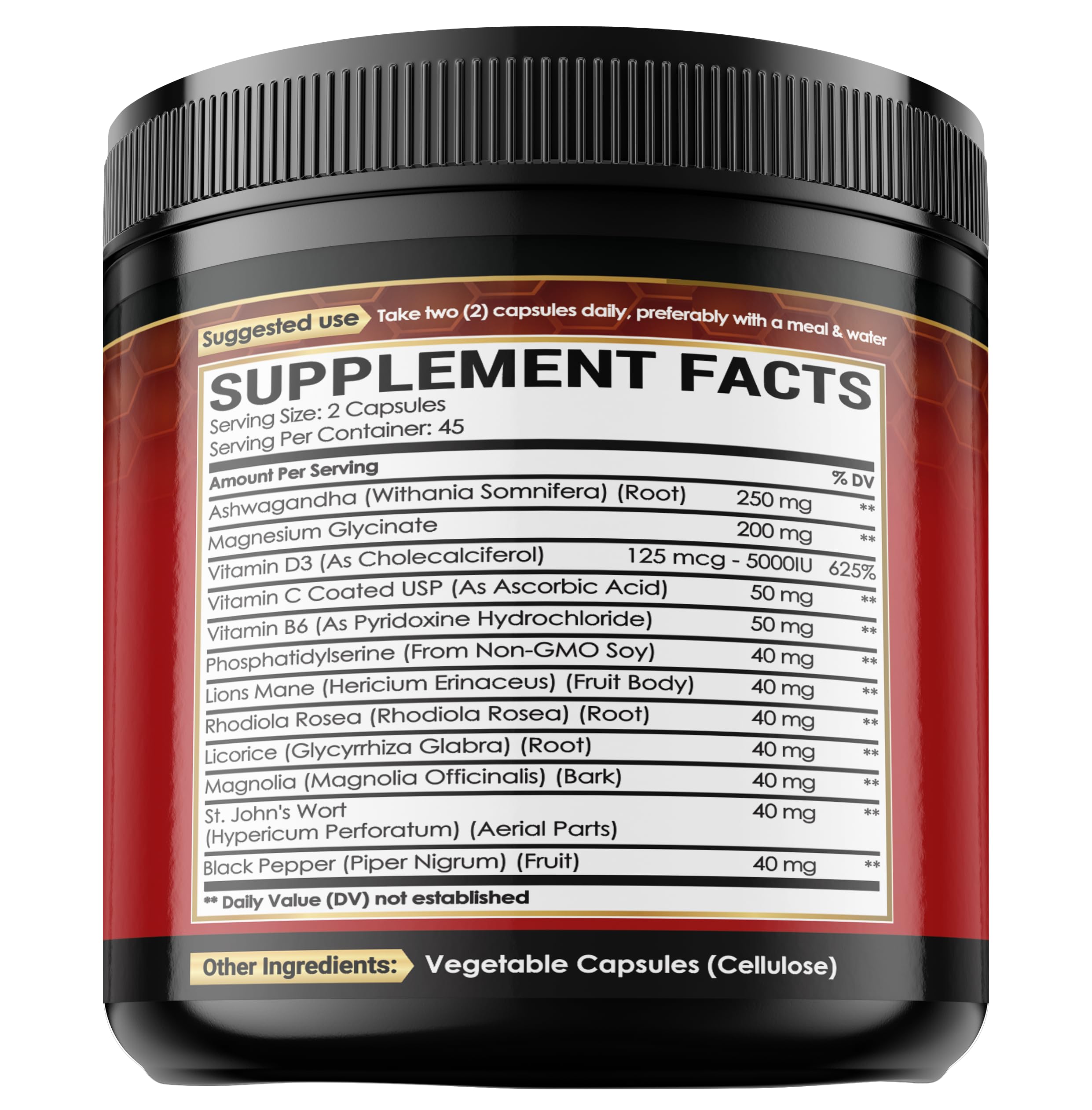 Cortisol reducing magnesium for better focus
