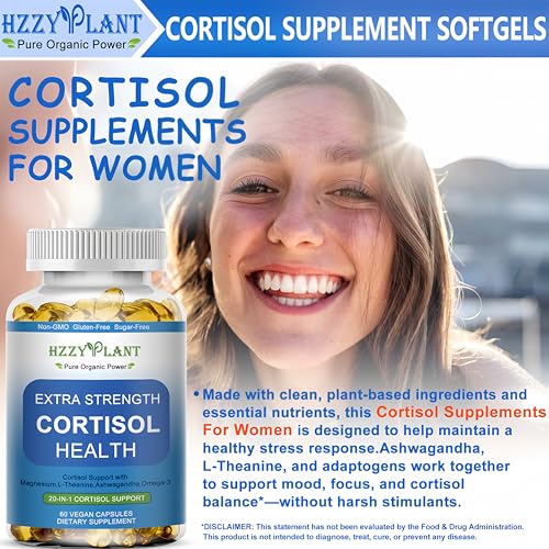 Cortisol softgels for daily wellness