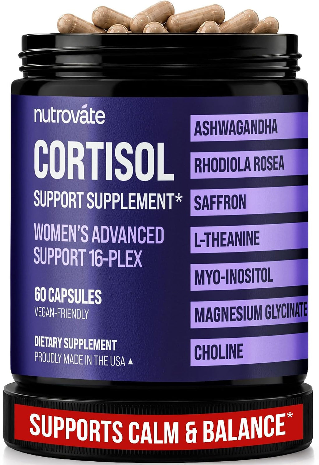 Cortisol supplement for stress relief