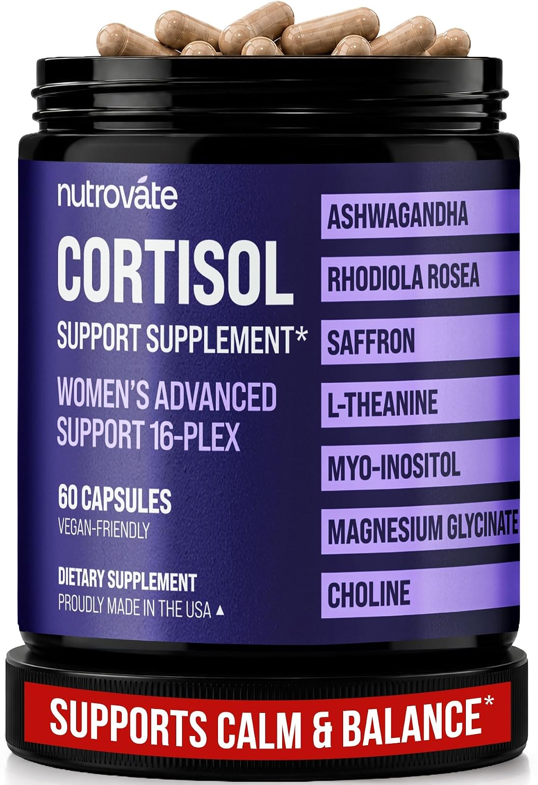 Cortisol supplement for stress relief