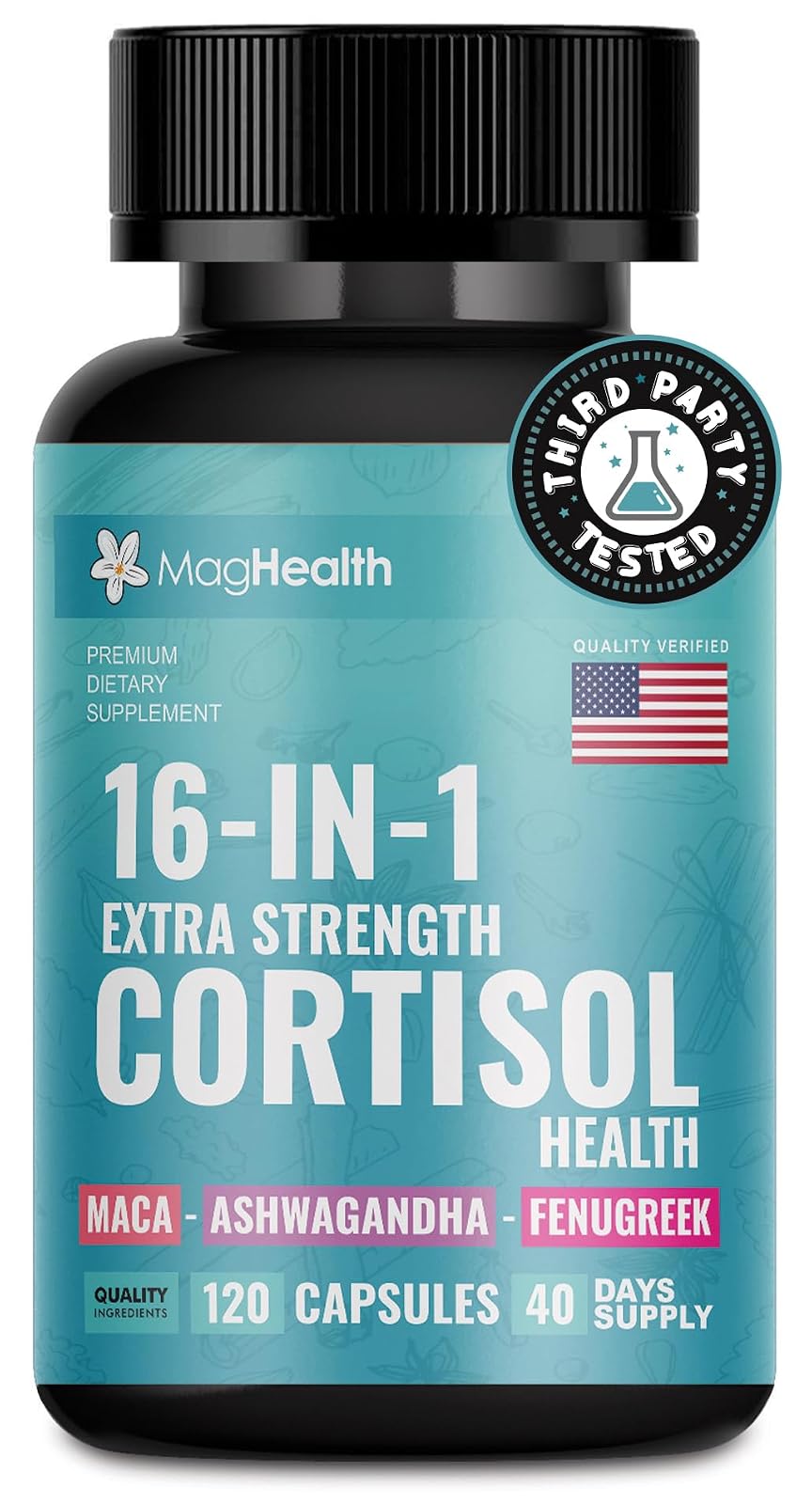 Cortisol supplement for stress relief