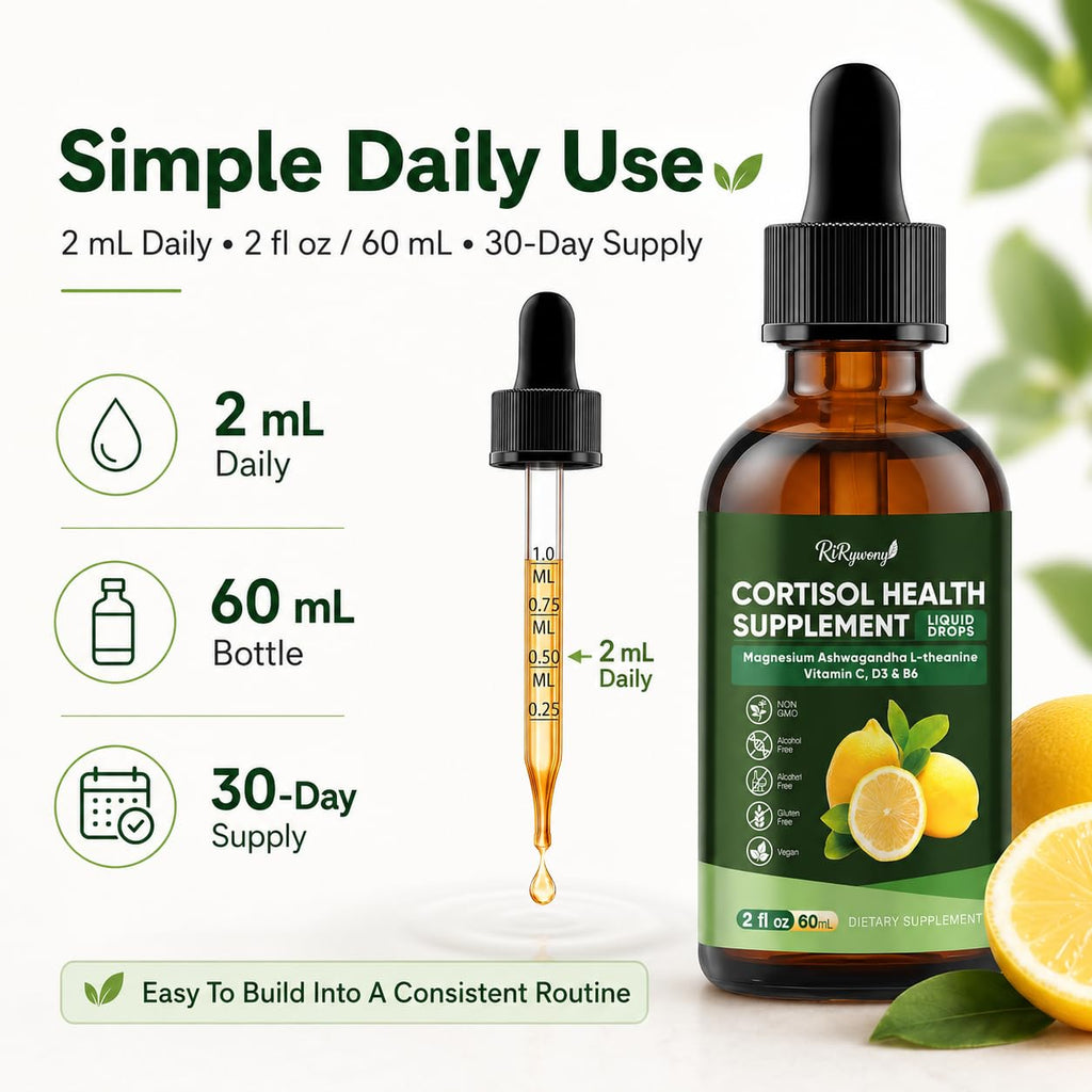 Cortisol supplements for balanced mood