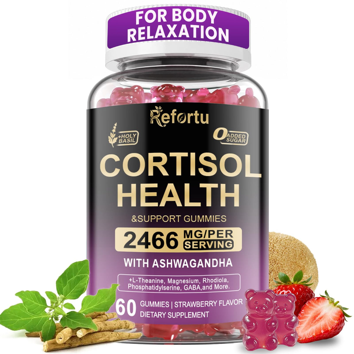 Cortisol supplements for stress relief