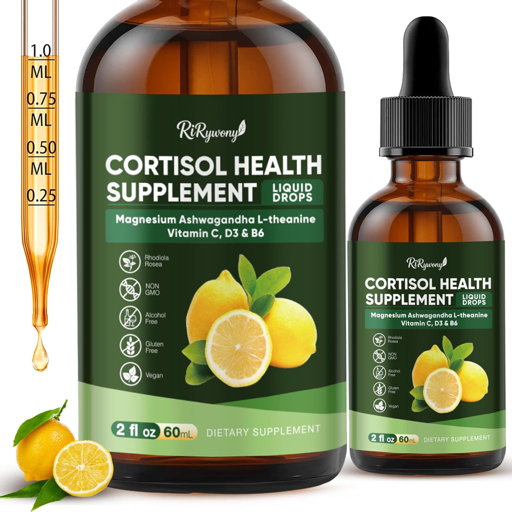 Cortisol supplements liquid drops for stress relief