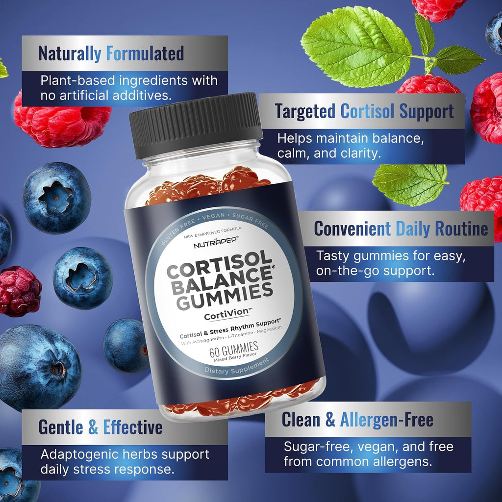 Cortisol support gummies for relaxation