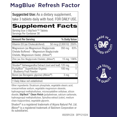 Cortisol support with magnesium tablets