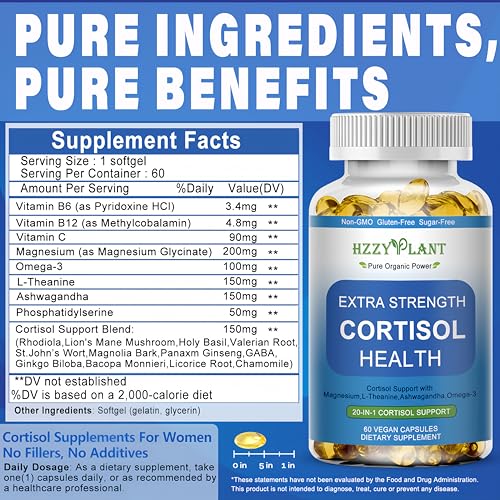 Cortisol whole food multivitamin for energy