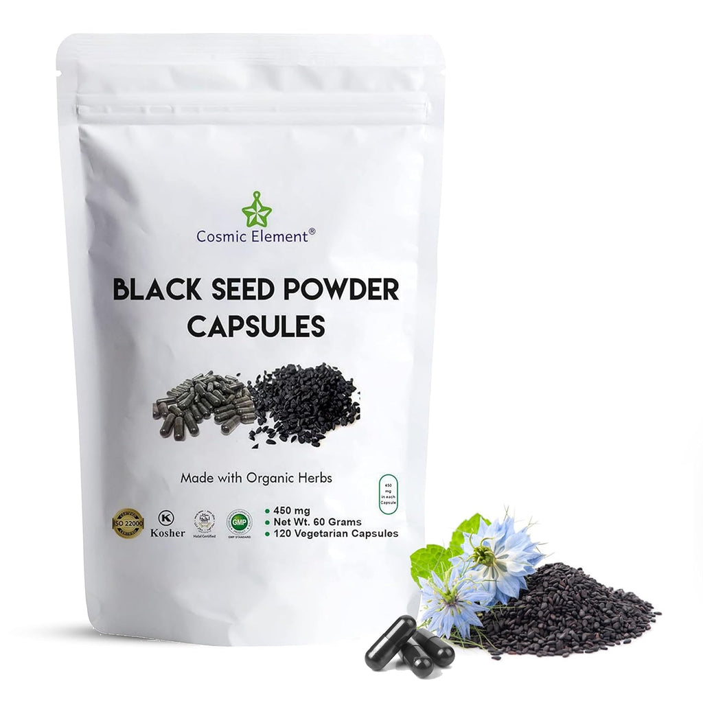 cosmic element black seed powder capsules