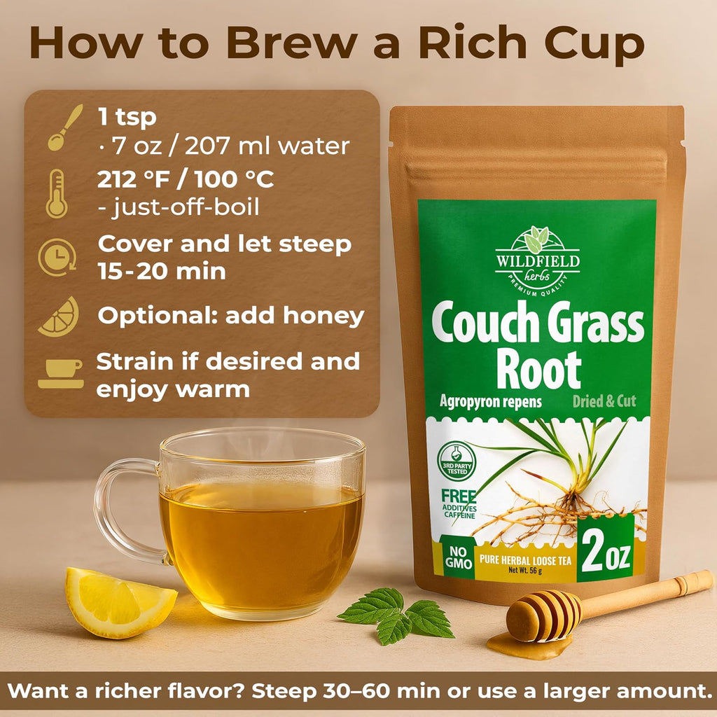 Couch Grass tea for hydration