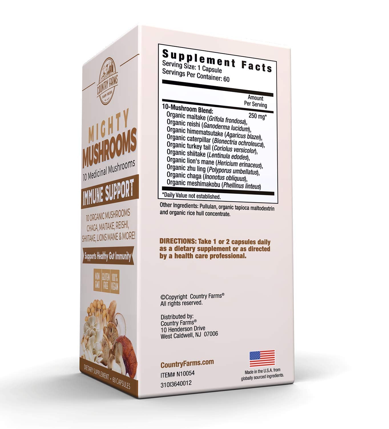 country farms mighty mushrooms supplement