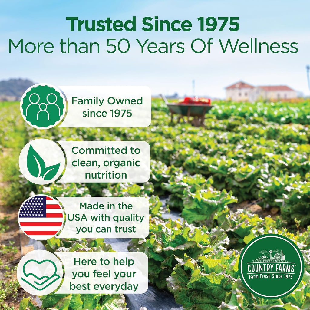 Country Farms organic powder for wellness