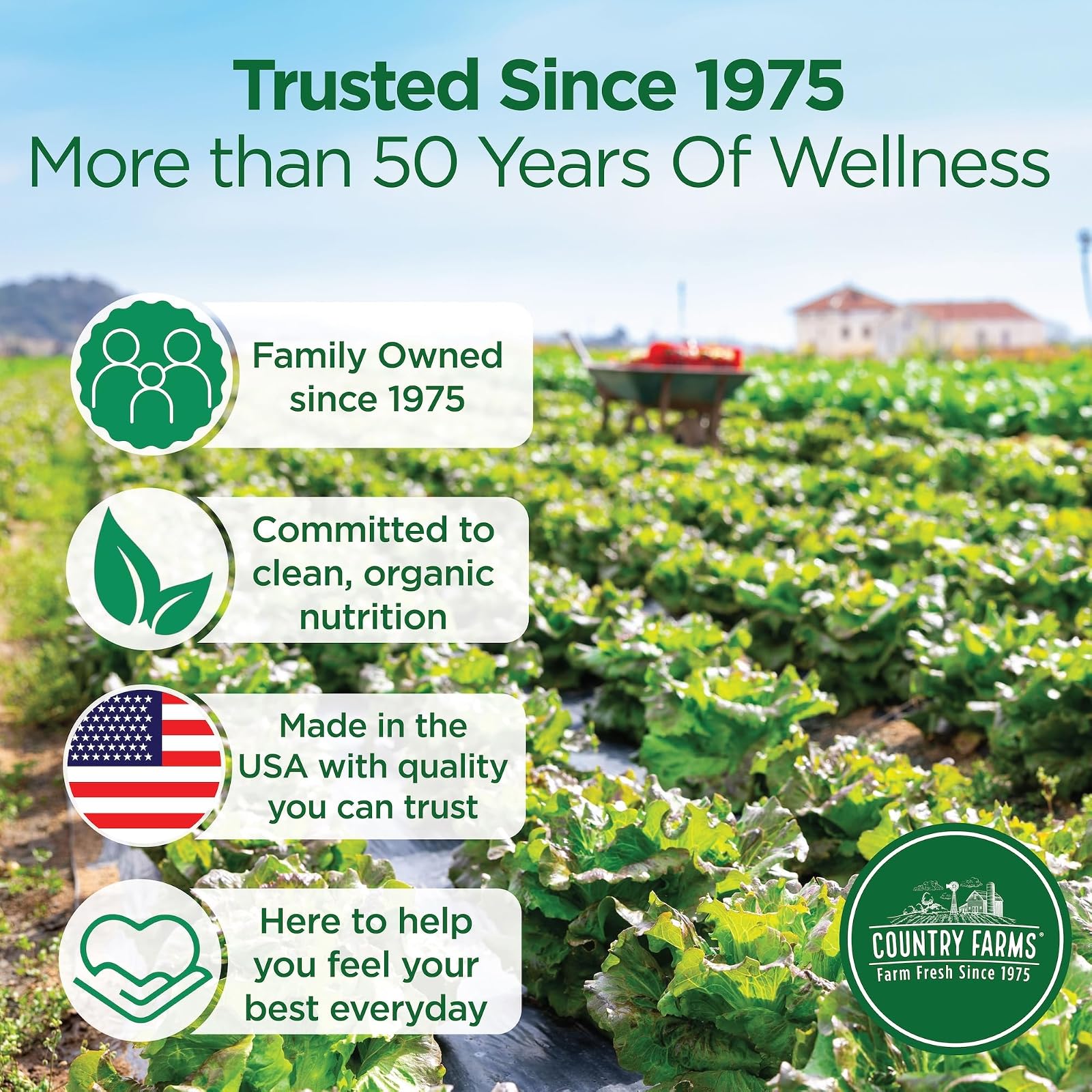 Country Farms organic powder for wellness