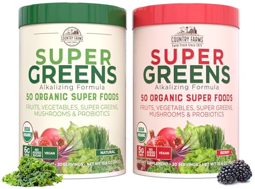 Country Farms Super Greens powder for energy