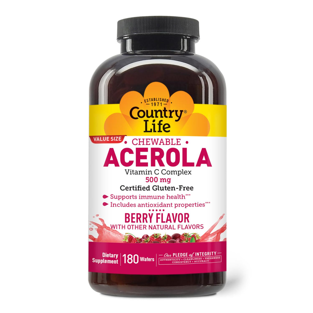 Country Life Acerola Vitamin C wafers