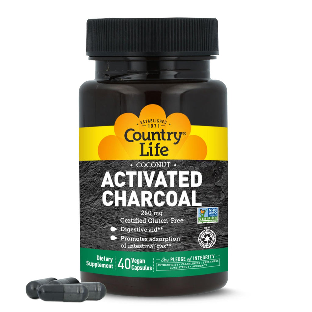 Country Life activated charcoal capsules