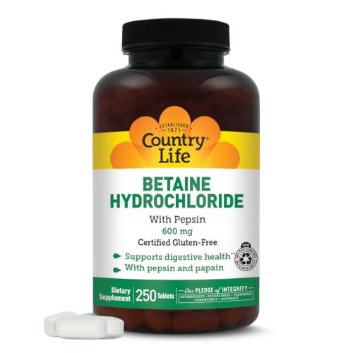Country Life Betaine Hydrochloride benefits