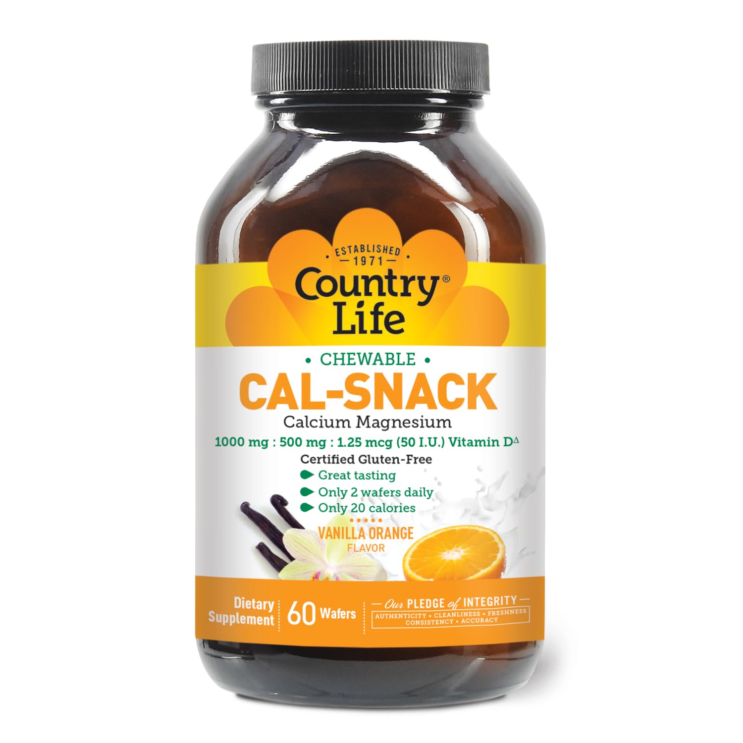 Country Life calcium magnesium wafers