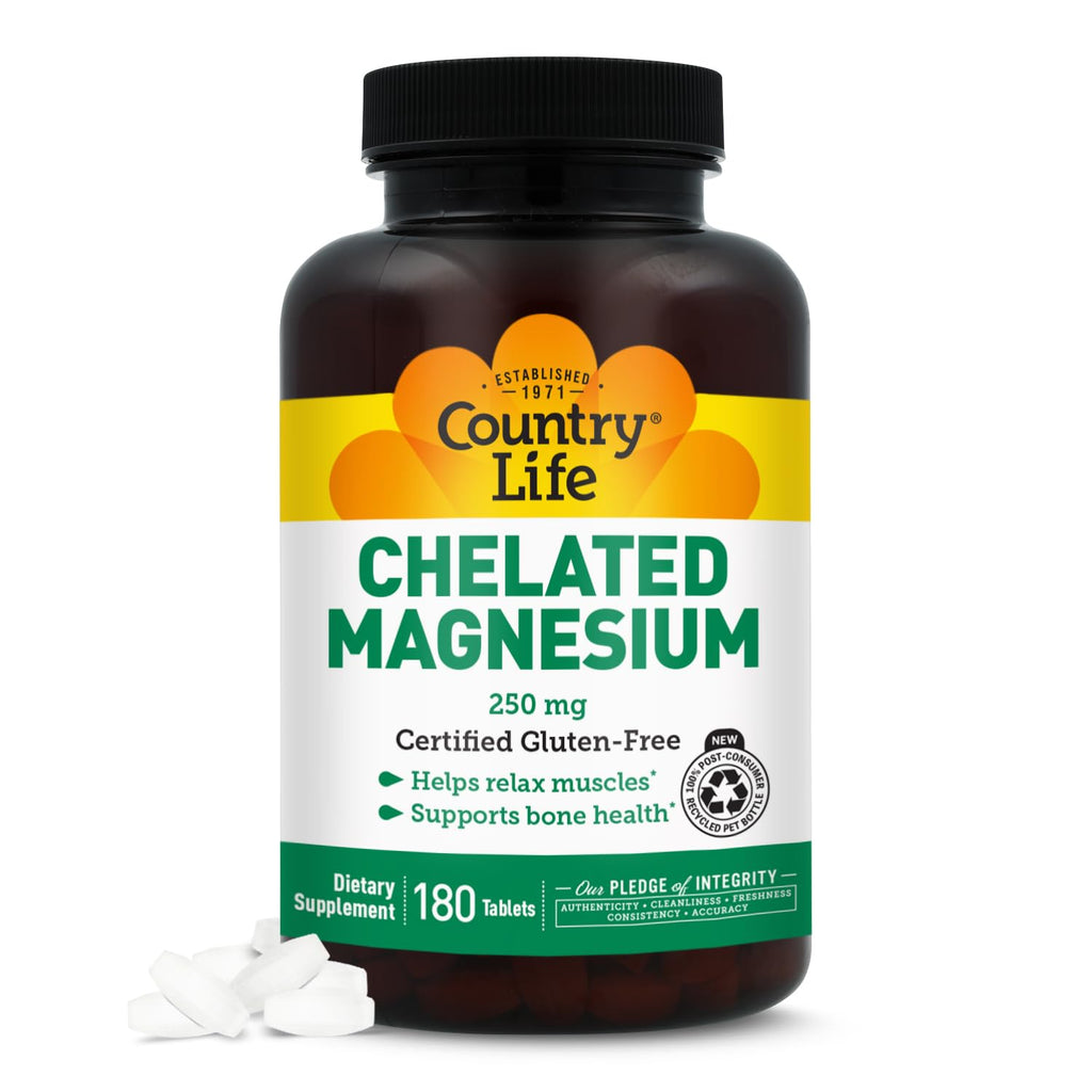 Country Life chelated magnesium tablets