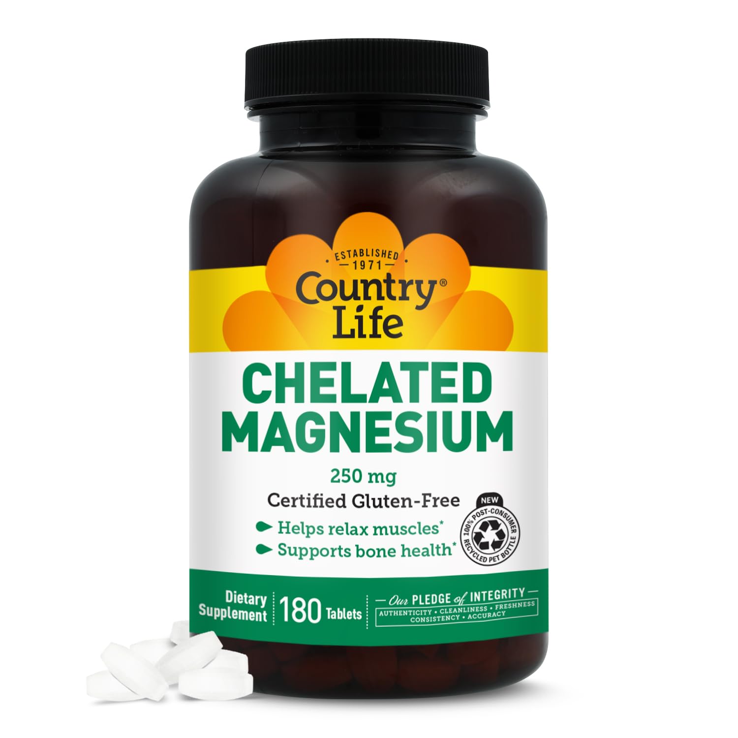 Country Life chelated magnesium tablets