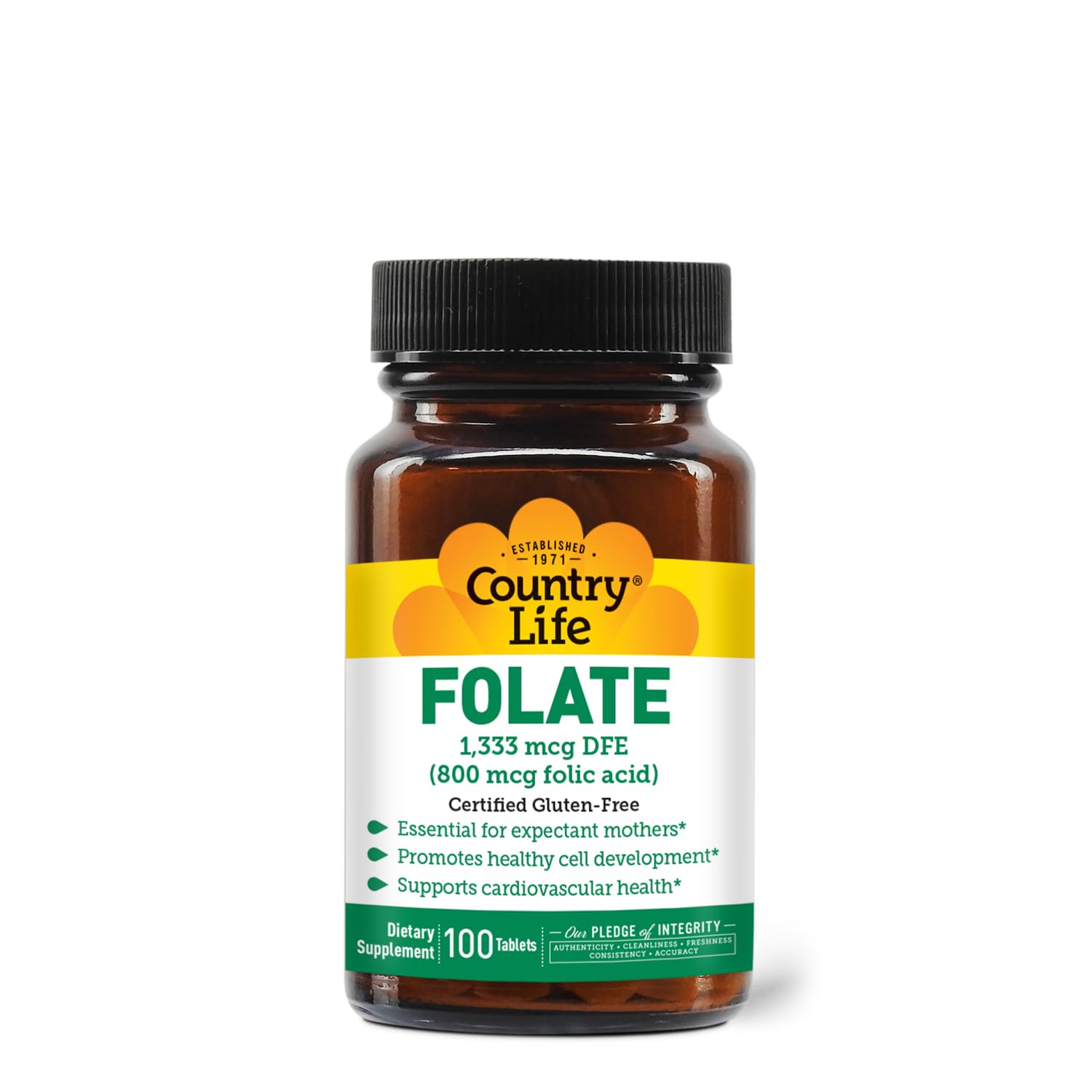 Country Life folate 800 mcg tablets