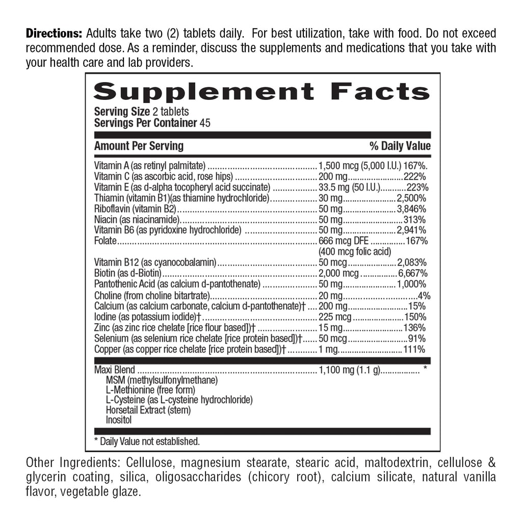 Country Life hair growth support tablets