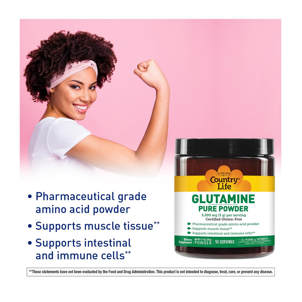 country life l-glutamine 5000 mg