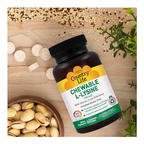 Country Life L-Lysine 600 mg dosage