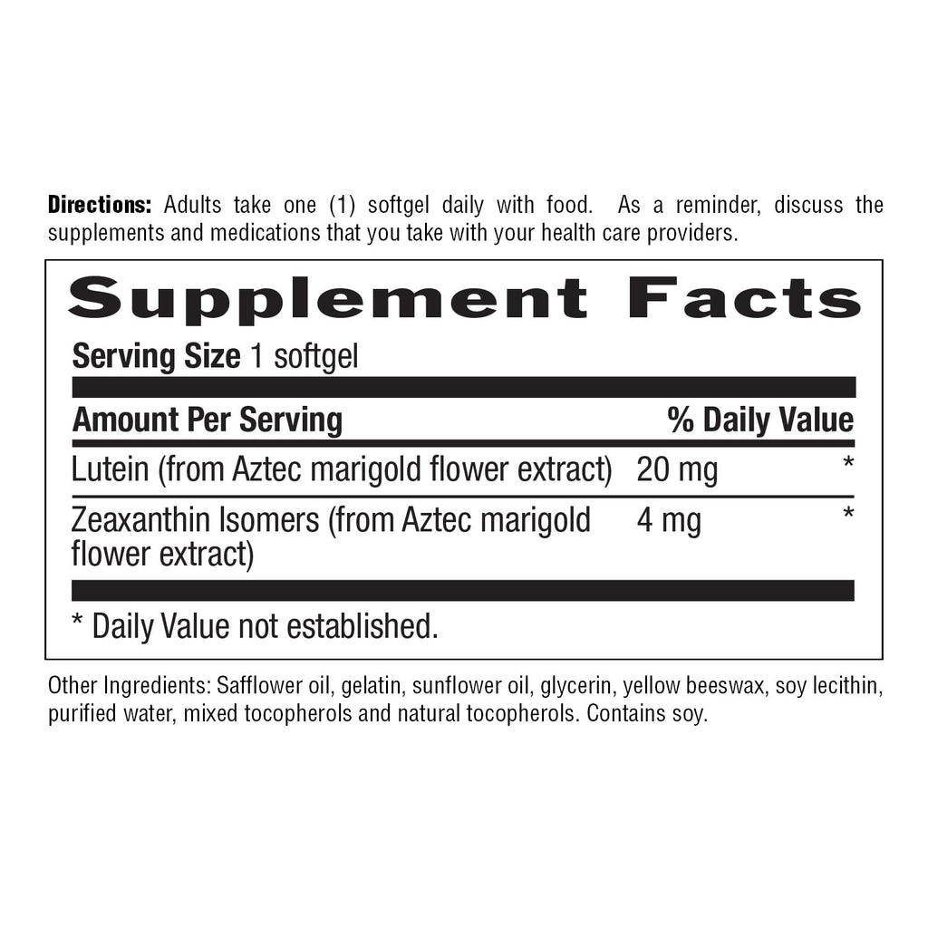 Country Life lutein for optimal eye function