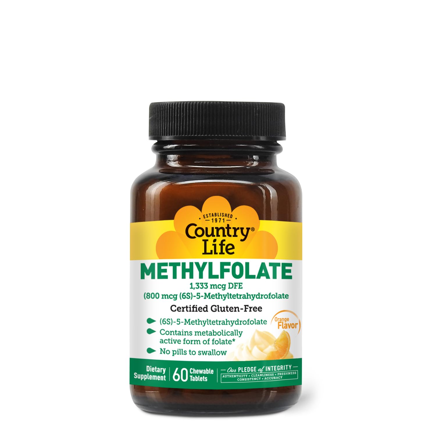 Country Life methylfolate chewable tablets