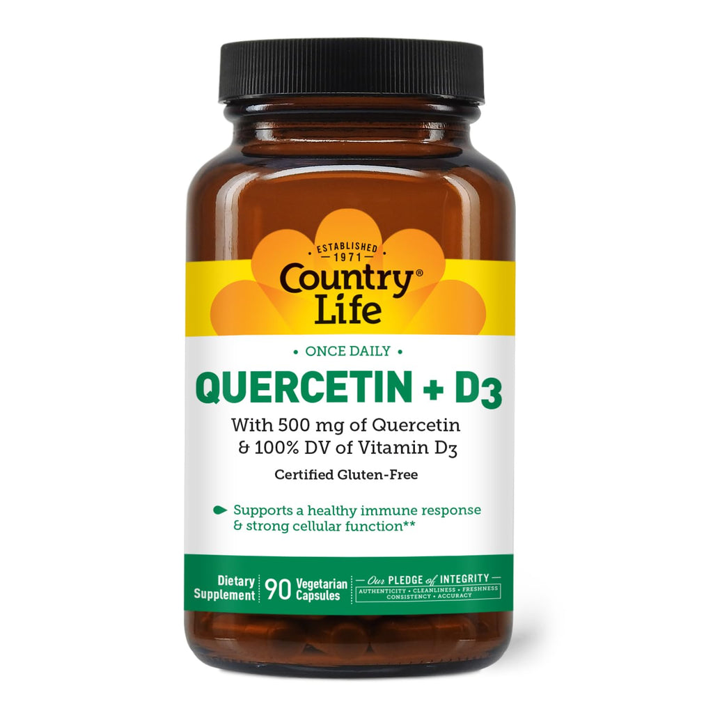 Country Life quercetin 500 mg capsules