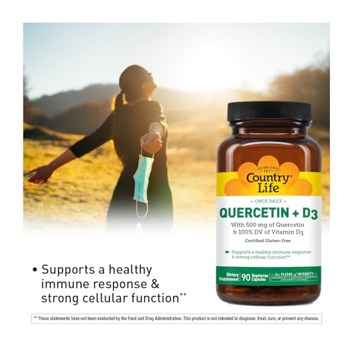 Country Life Quercetin 500mg health benefits