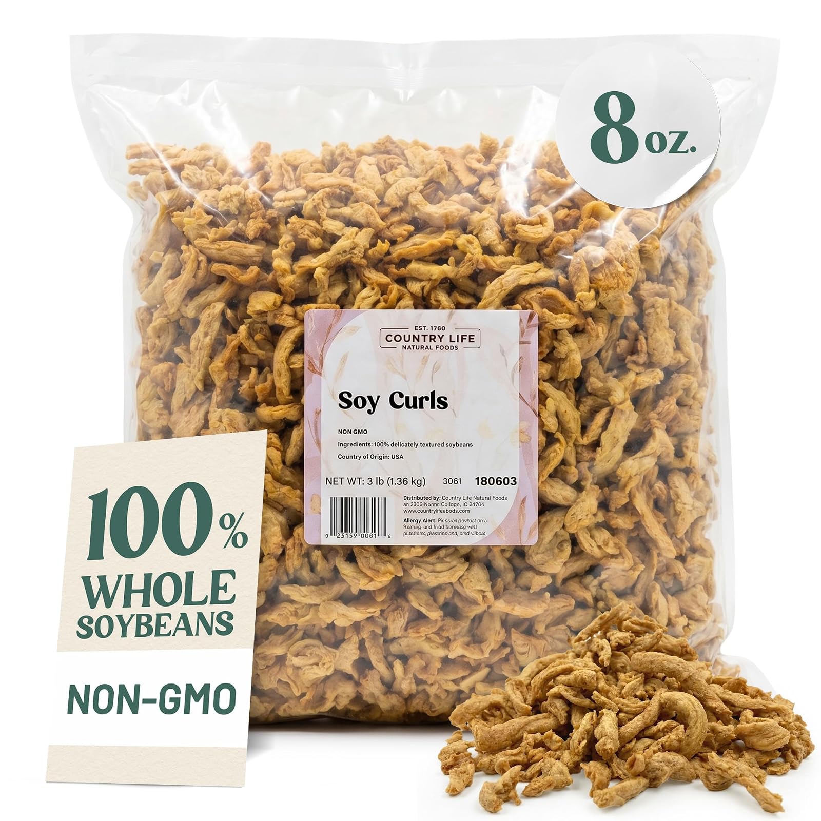 Country Life Soy Curls vegan protein