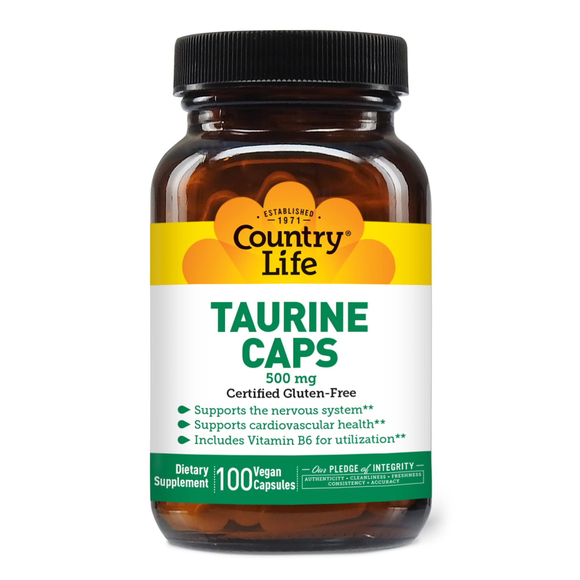 Country Life taurine supplement for heart health