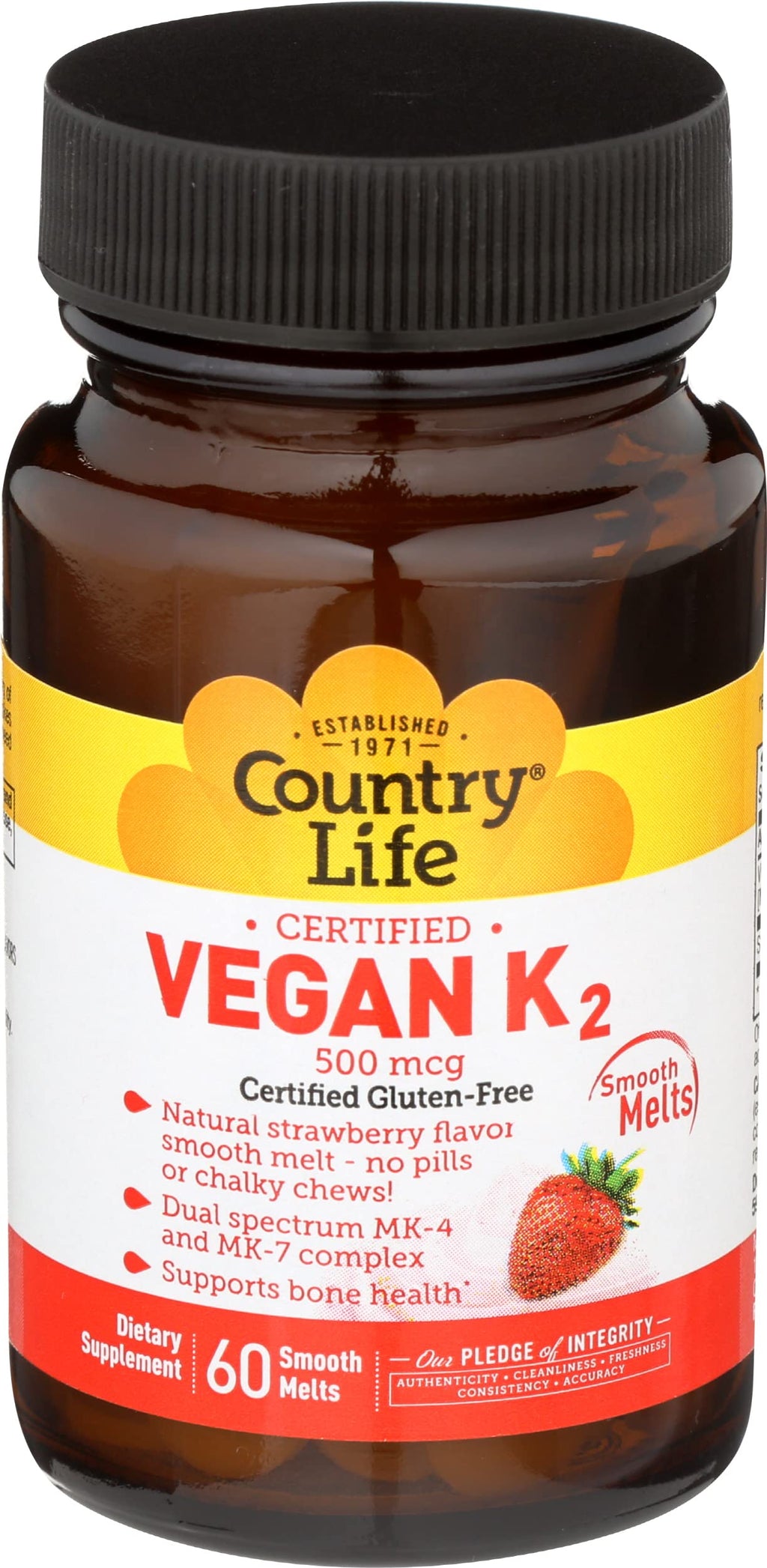 Country Life Vegan K2 melts for vitamin D