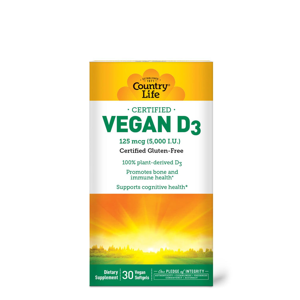 Country Life vitamin D3 capsules