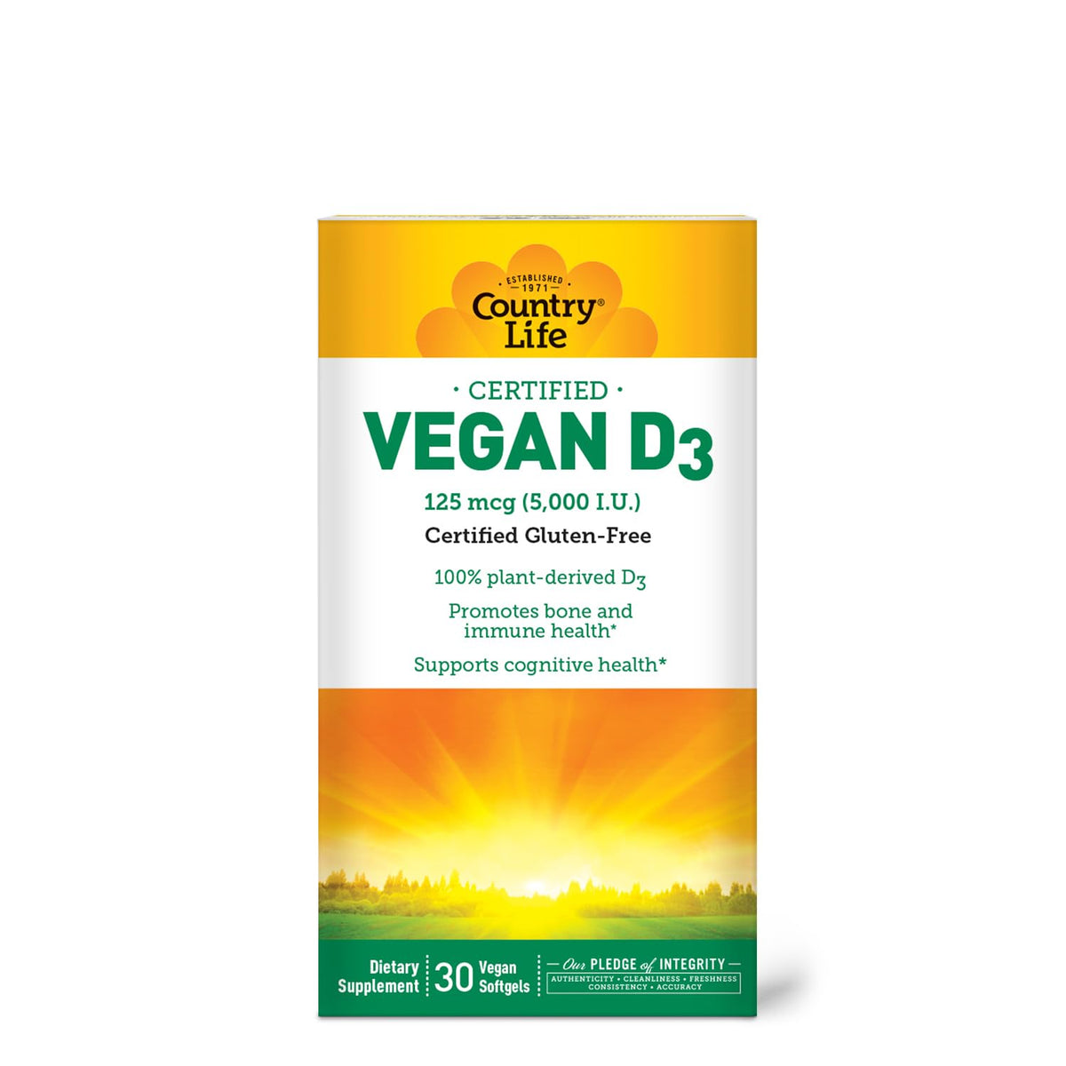 Country Life vitamin D3 capsules